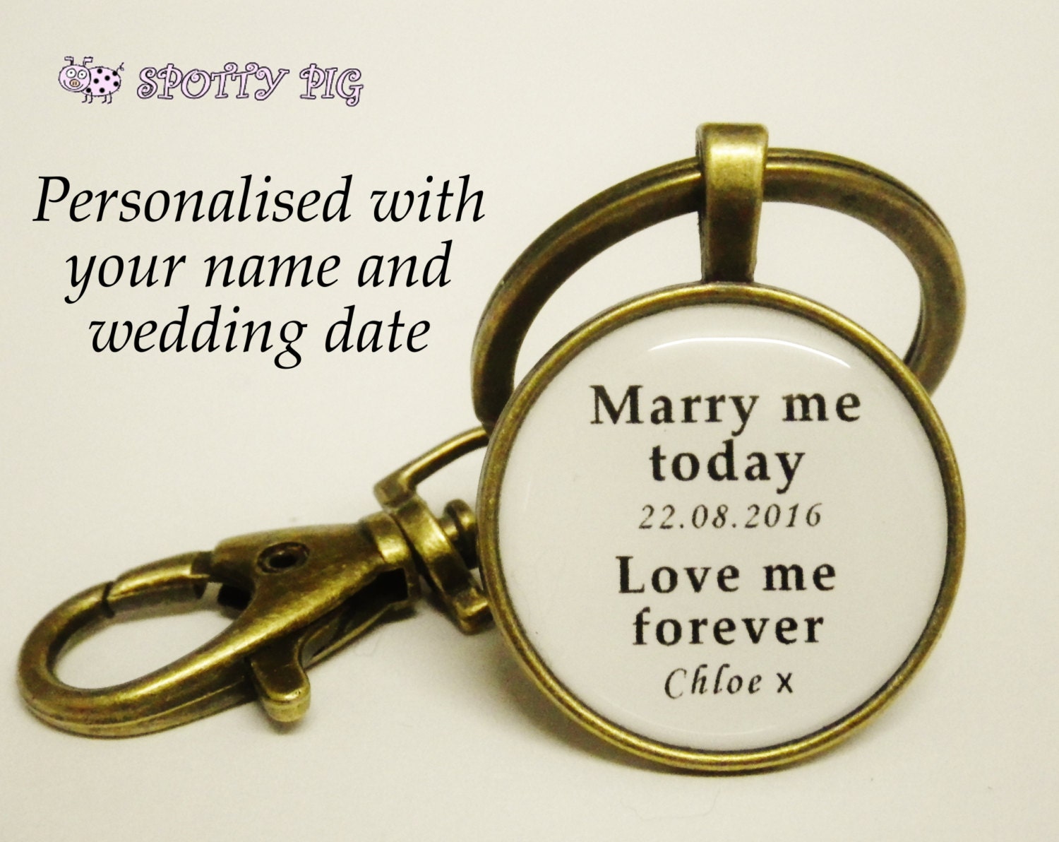 Personalised Name & Date Wedding Gift From Bride to Groom | Etsy