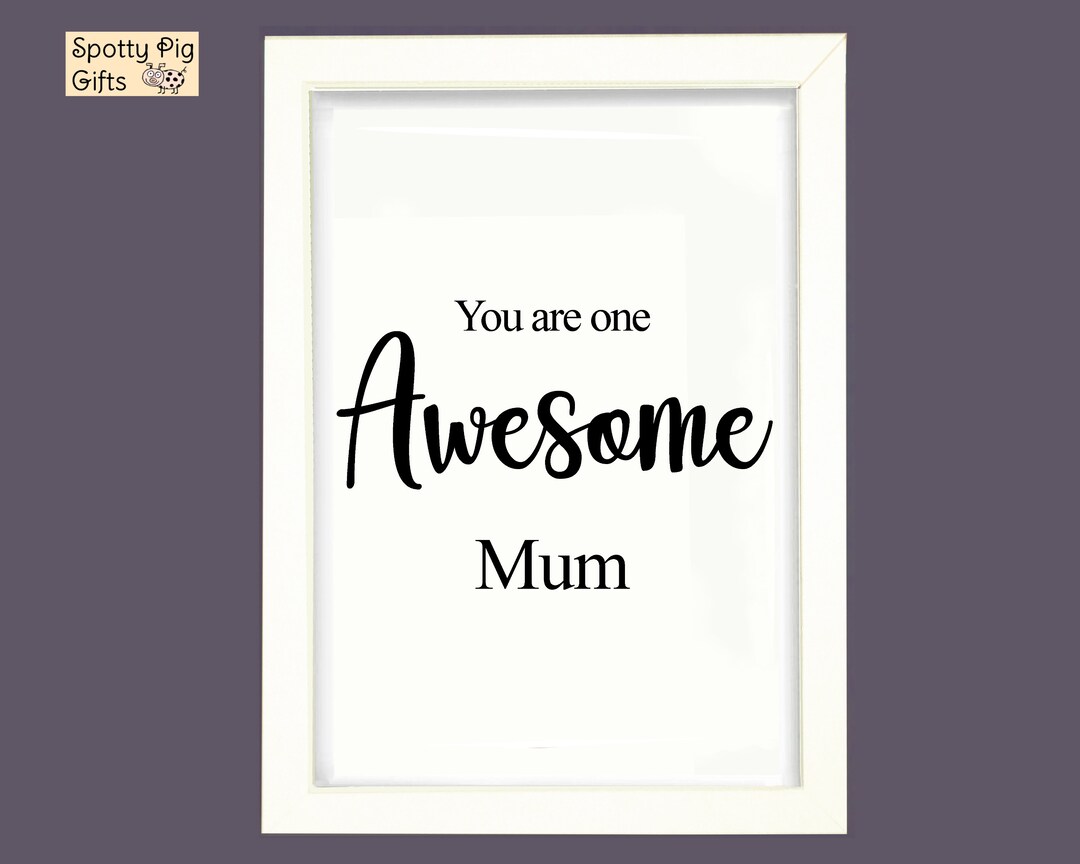 Mum Print Wall Art Mother Picture Poster A3 or A4 Home Decor - Etsy UK