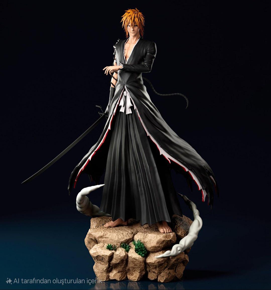 Ichigo Kurosaki 3D Model Figure (* Customs Duty is Included in the ...