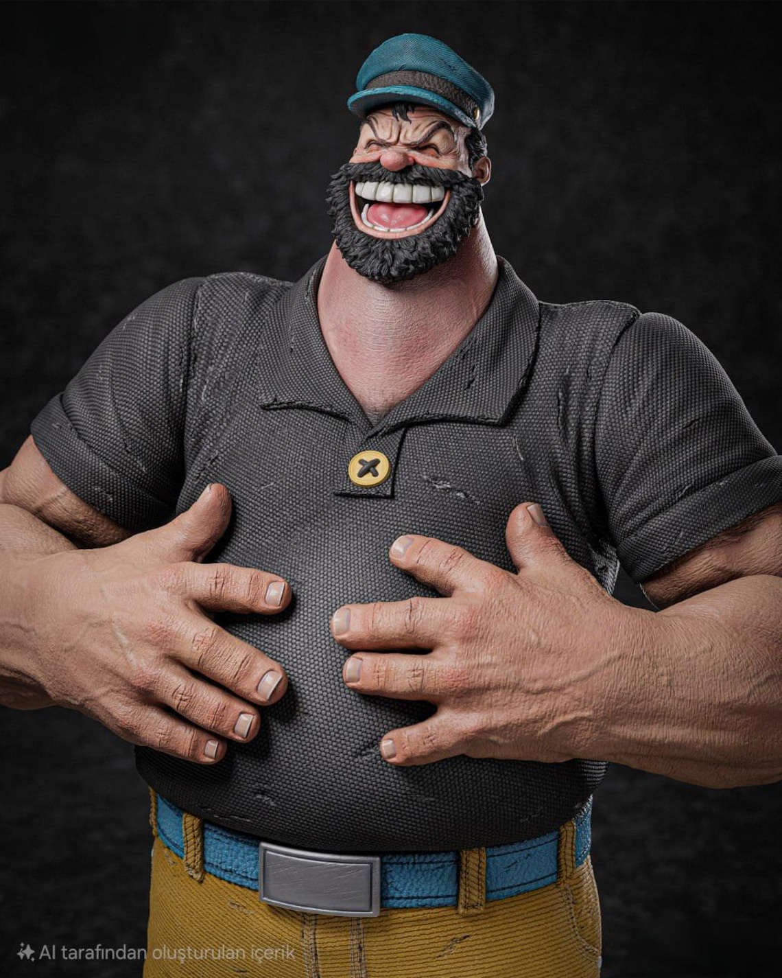 Bluto, Popeye 3D Model - Etsy