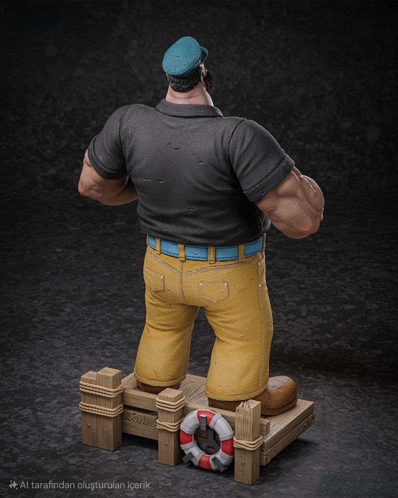 Bluto, Popeye 3D Model - Etsy