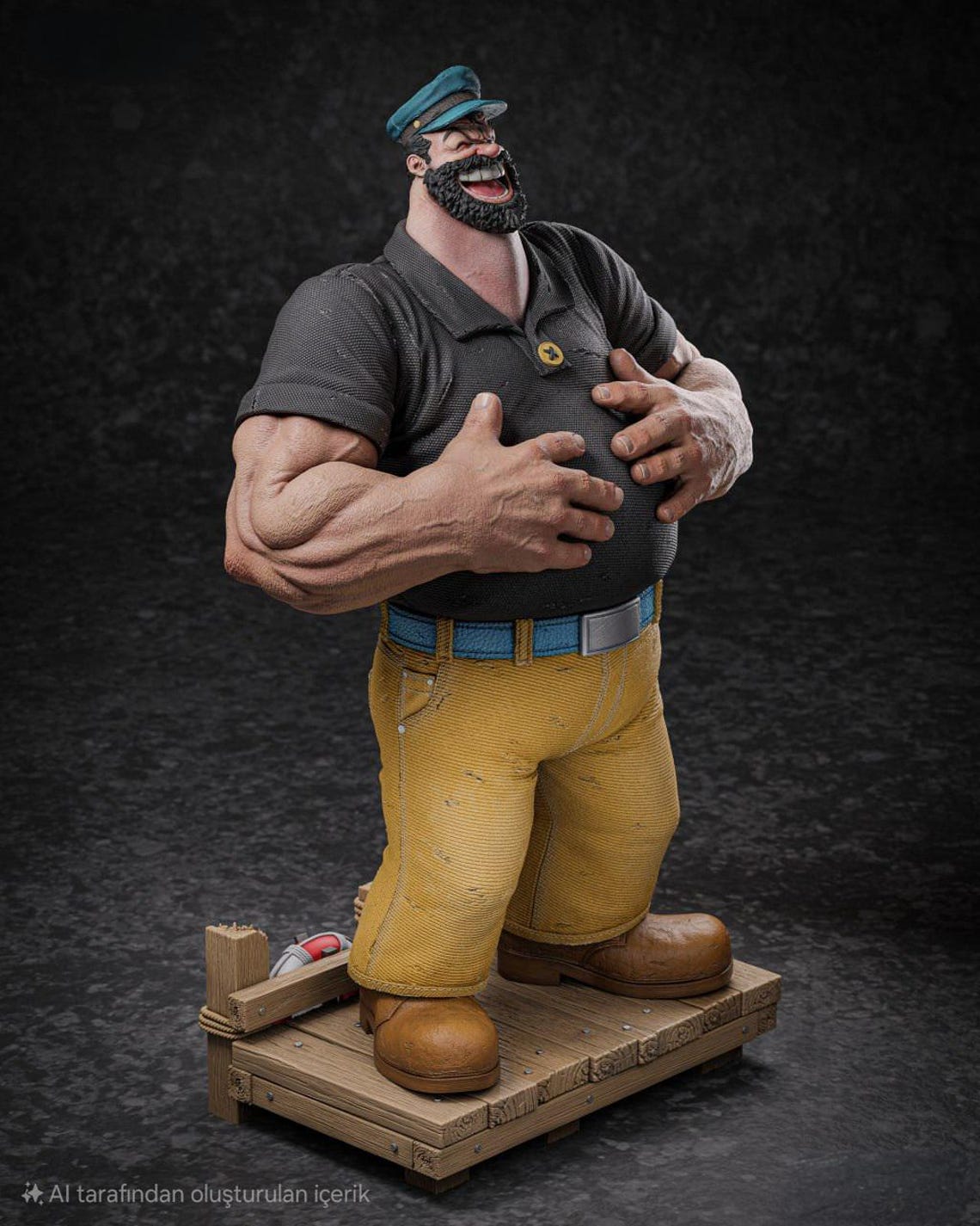 Bluto, Popeye 3D Model - Etsy