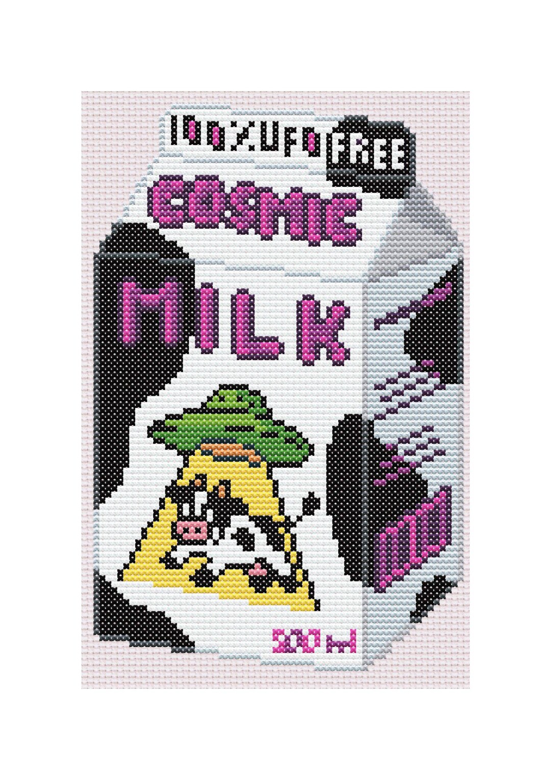 Cosmic Milk Cross-stitch Pattern: Embroidery (PDF Download) - Etsy