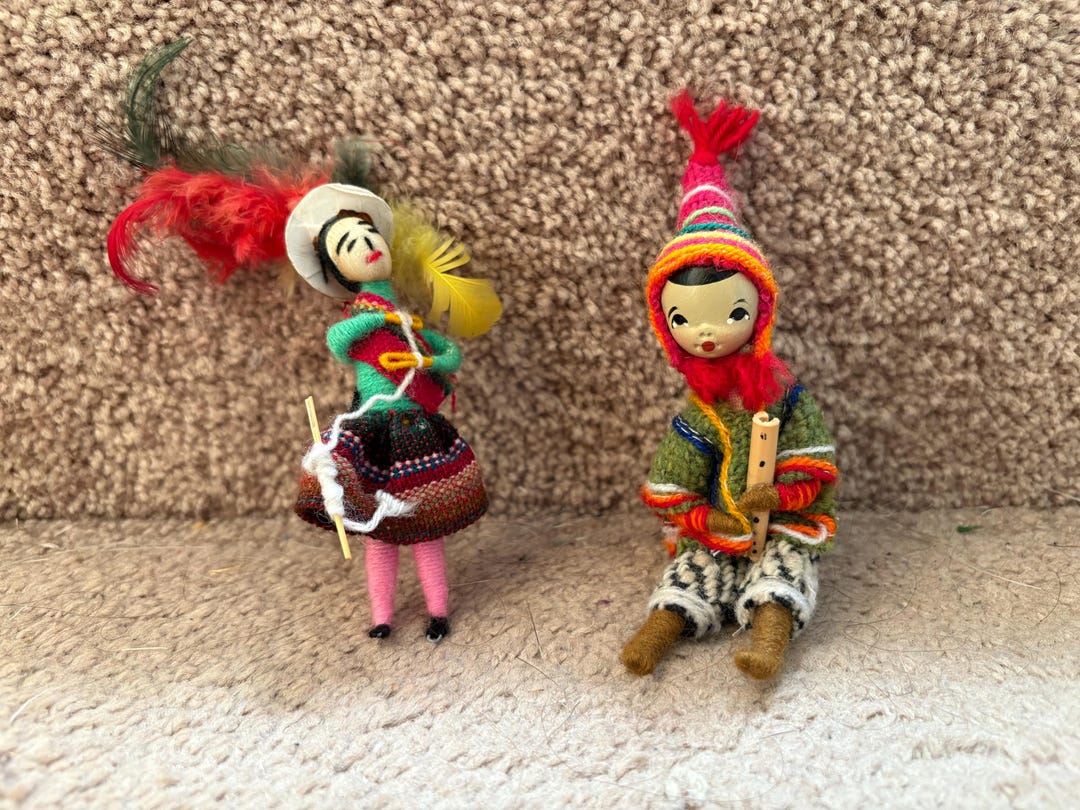 Miniature Peruvian Folk Art Dolls - Etsy