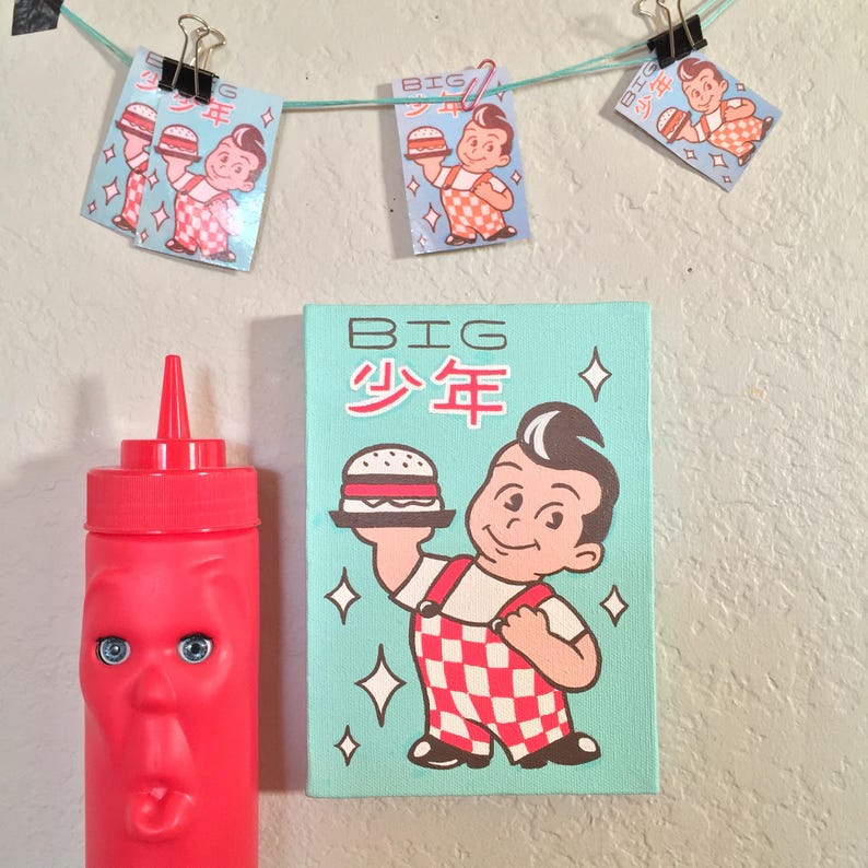 Bob’s Big Boy Glossy Vinyl Sticker: Kitsch Retro Americana - Etsy