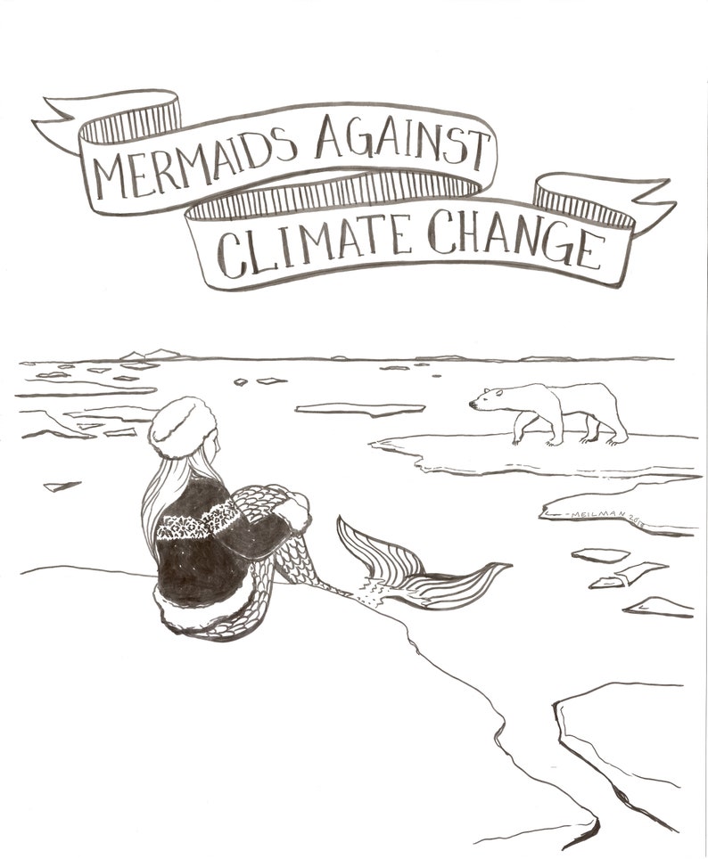Mermaids Against Climate Change - Etsy