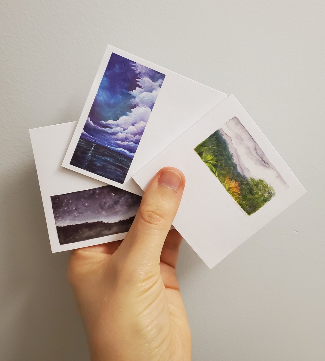 Decorative Sticky Notes With Landscape/skyscape Paintings - Etsy