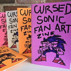 Cursed Sonic Fan Art Zine MATURE AUDIENCES PLEASE - Etsy