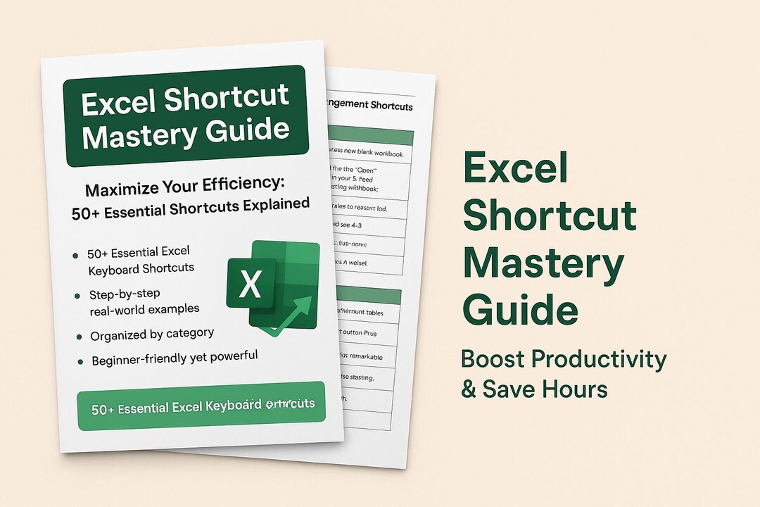 Excel Shortcut Mastery Guide – 50+ Essential Keyboard Shortcuts to Work ...