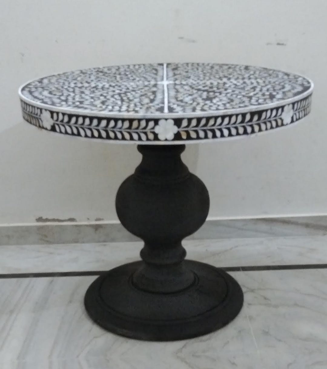 Bone Inlay Dining Table/bone Inlay Round Dining Table/bone Inlay ...