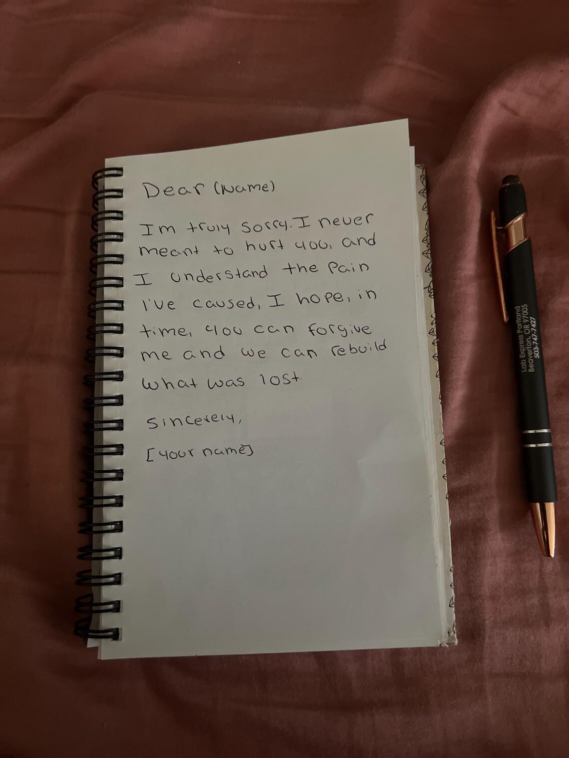 Custom Written Letter – Personalized Handwritten or Printed Note ...