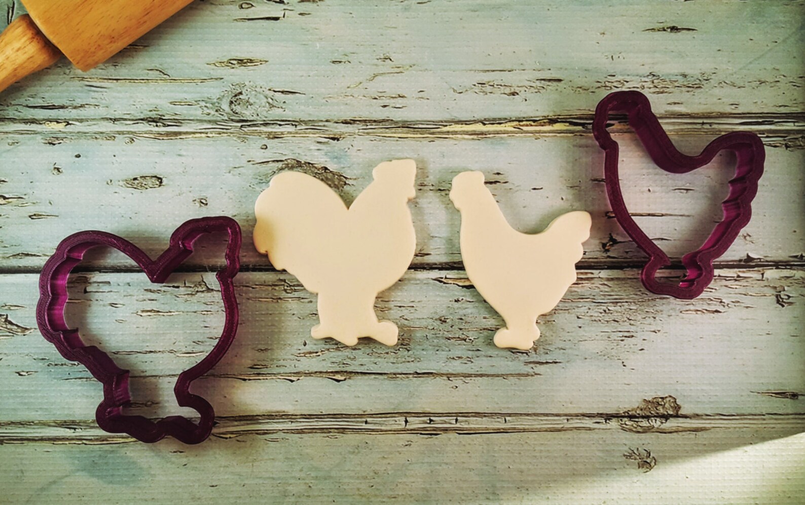 Rooster or Cock Cookie Cutter and Fondant Cutter and Clay | Etsy
