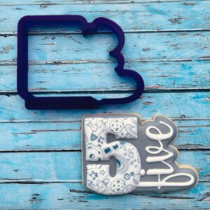 Number With Script Set of 10 Cookie Cutters or Fondant Cutters and Clay ...