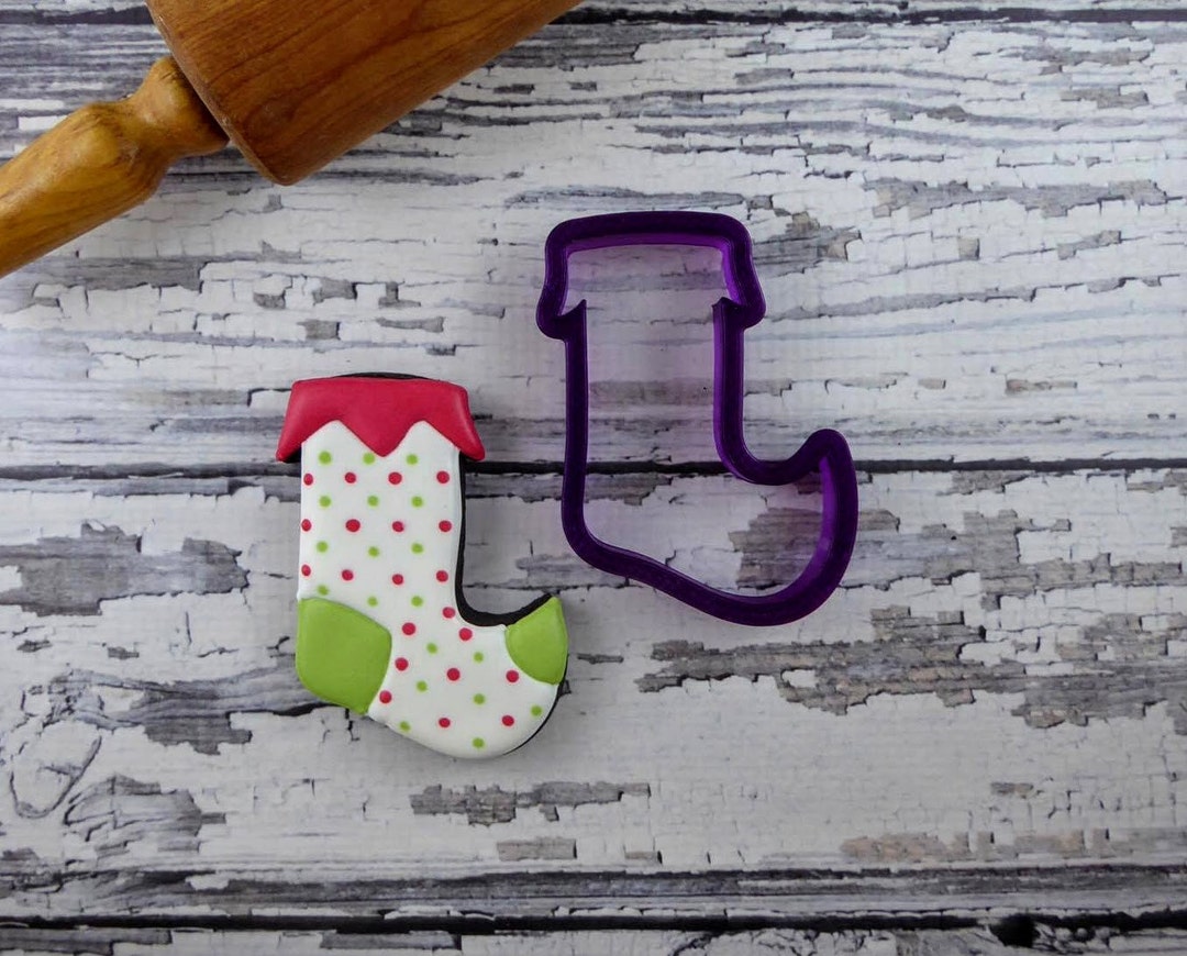 Christmas Stocking #1 Cookie Cutter and Fondant Cutter and Clay Cutter ...