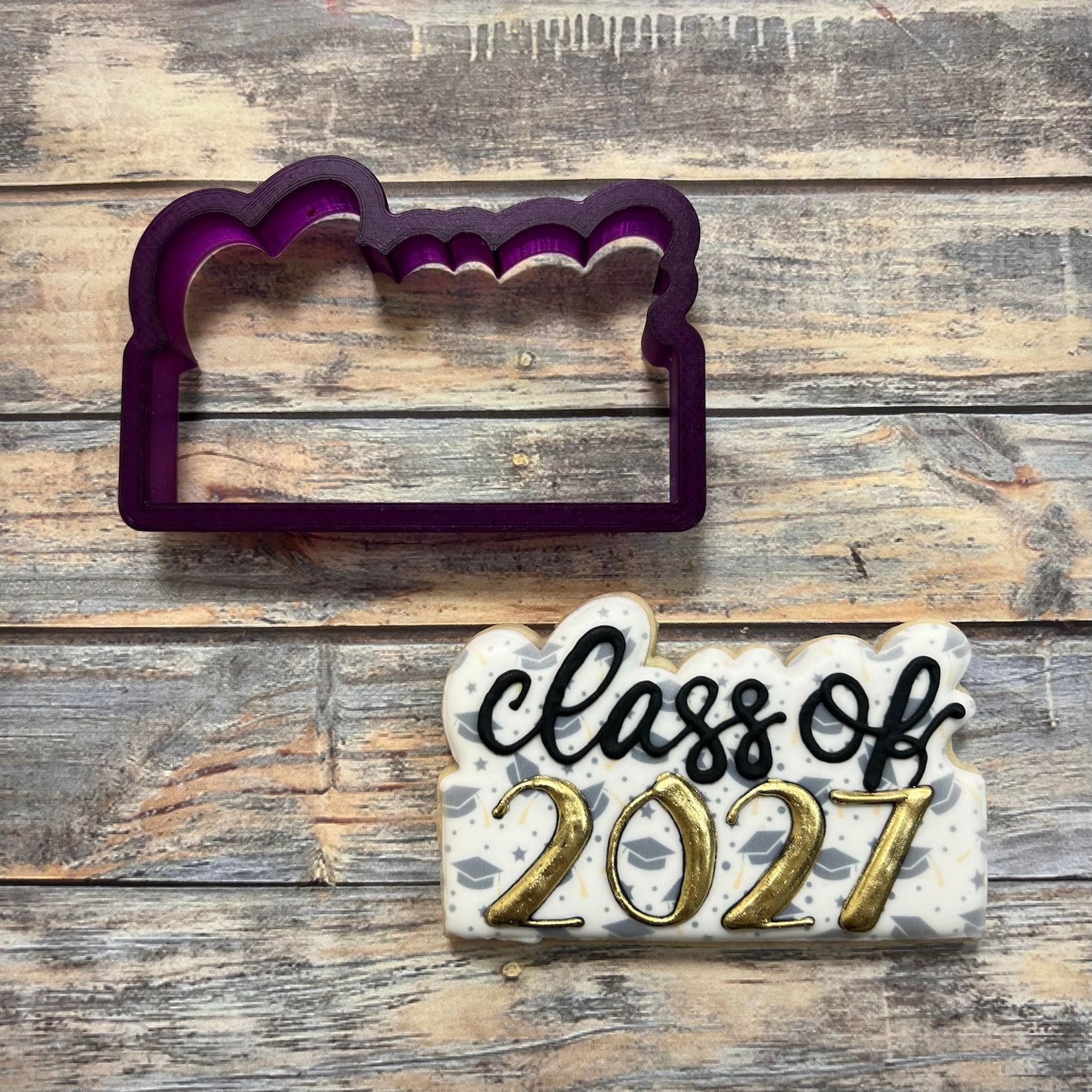 Class of or Graduation Year Cookie Cutter and Fondant Cutter and Clay ...