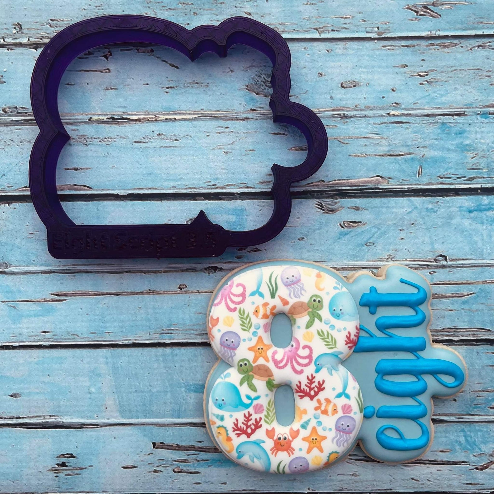 Number With Script Set of 10 Cookie Cutters or Fondant Cutters and Clay ...