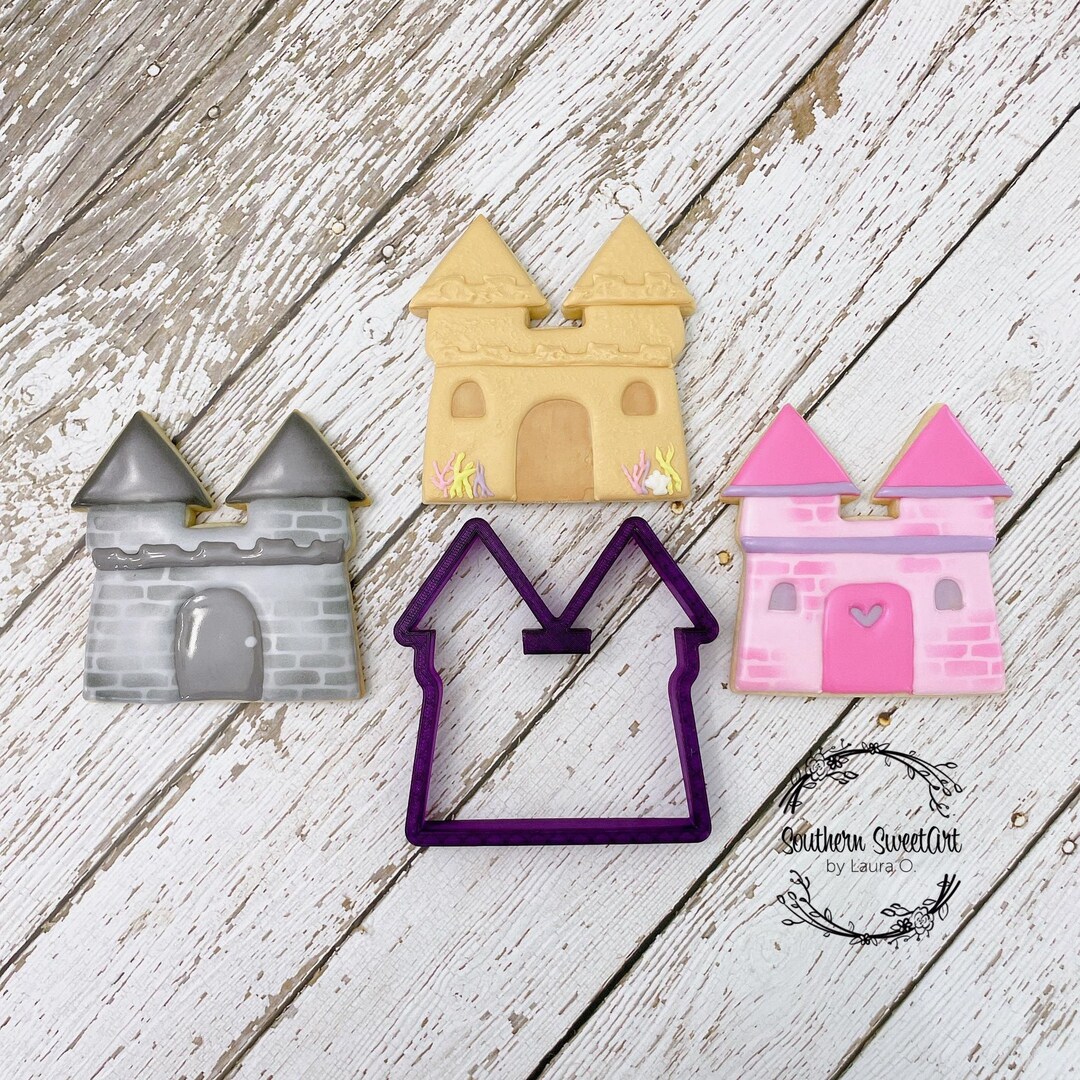 Castle or Sand Castle Cookie Cutter and Fondant Cutter and Clay Cutter ...