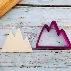 Mountains or Three Peaked Mountain Cookie Cutter and Fondant Cutter and ...