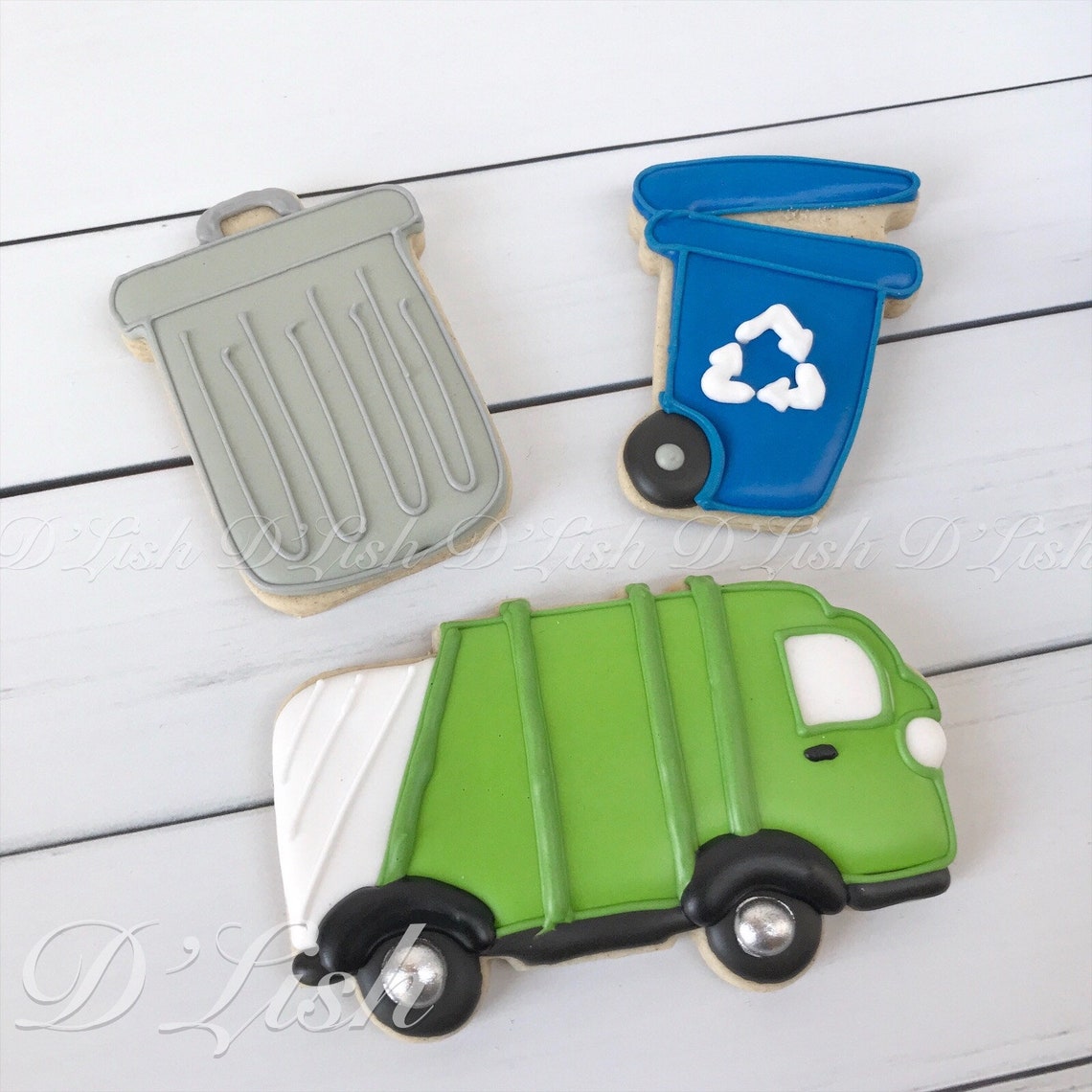 Recycling Cart or Recycling Can Cookie Cutter and Fondant - Etsy
