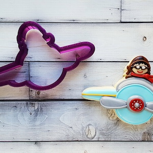 Aviator in Airplane Cookie Cutter and Fondant Cutter - Etsy