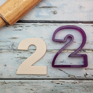 2 Two Second Birthday or Anniversary Cookie Cutter or Fondant Cutter ...