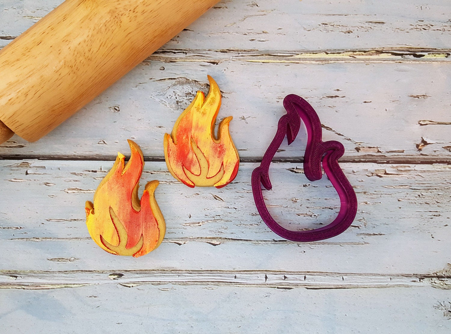 Flames or Fire or Campfire or Camp Fire Cookie Cutter and - Etsy