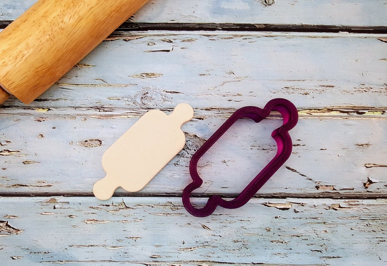 Rolling Pin Cookie Cutter or Fondant Cutter and Clay Cutter - Etsy