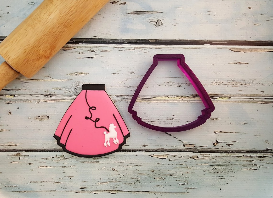 Poodle Skirt Cookie Cutter and Fondant Cutter and Clay Cutter - Etsy