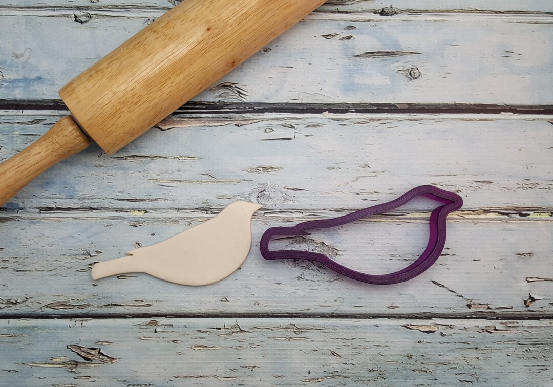 Black Bird Spring Bird Cookie Cutter and Fondant Cutter and Clay Cutter ...