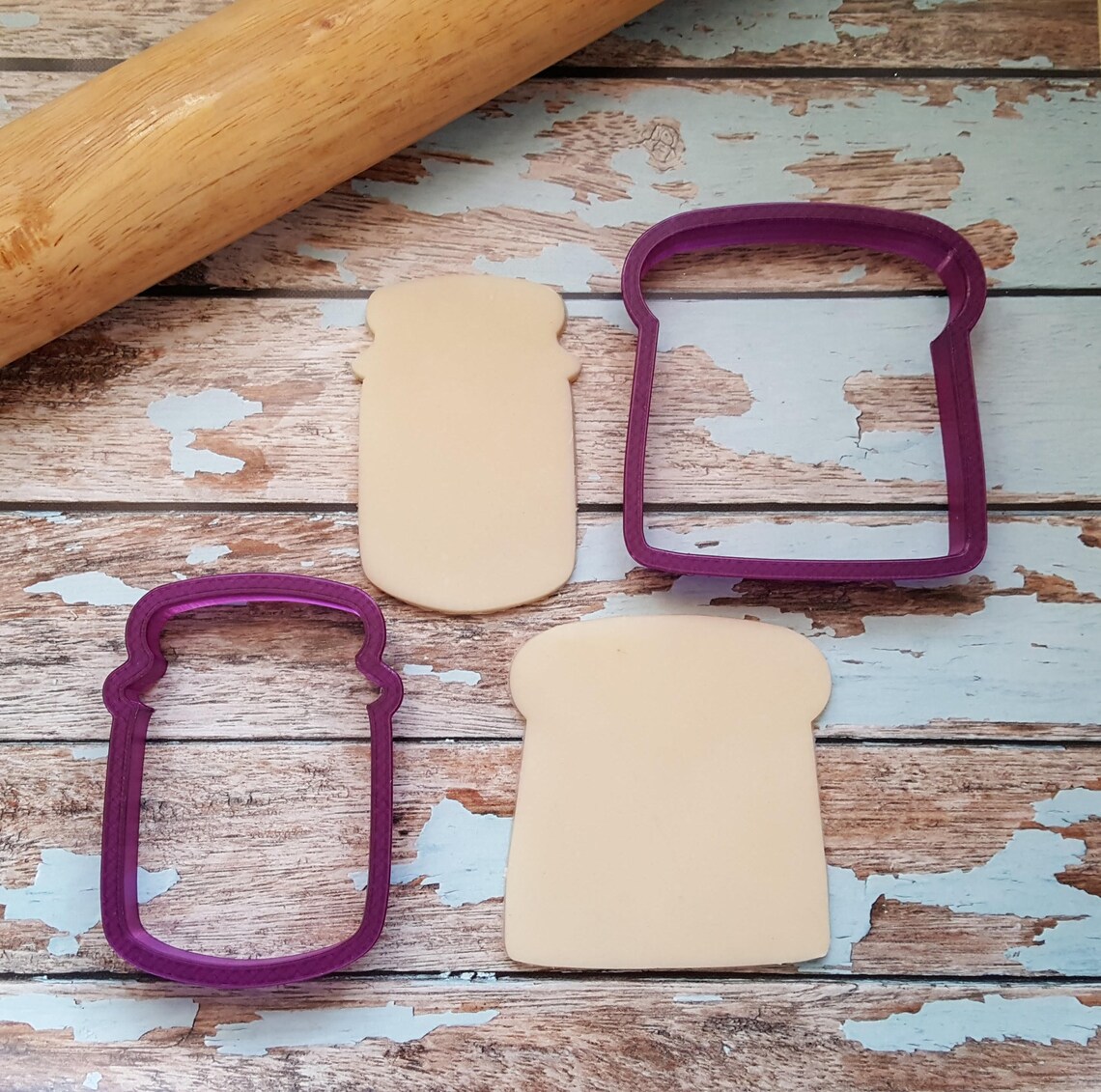 Toast or Slice of Bread Cookie Cutter or Fondant Cutter and - Etsy