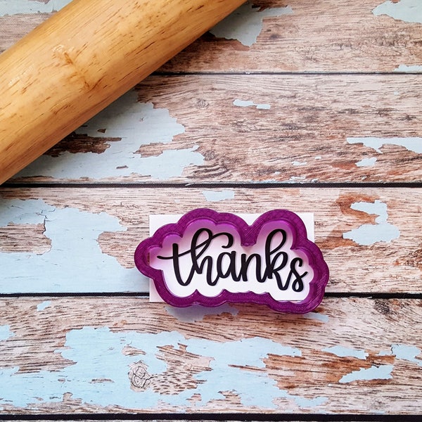 Hand Lettered Thanks Etsy