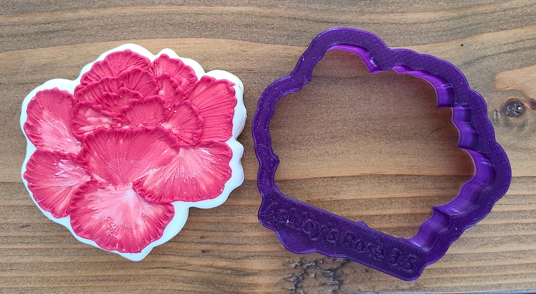Ashley's Rose Cookie Cutter and Fondant Cutter and Clay Cutter - Etsy