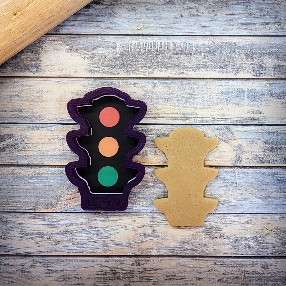 Traffic Light or Stop Light Cookie Cutter and Fondant Cutter and Clay ...
