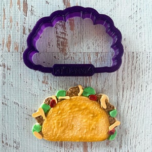 Taco With I Love You More Than Tacos Hand Lettered Cookie Cutter and ...