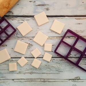 Multi Square Cookie Cutter and Fondant Cutter and Clay Cutter - Etsy