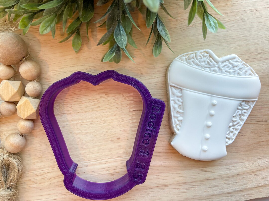 Wedding Dress Bodice #1 or Prom Formal Cookie Cutter or Fondant Cutter ...
