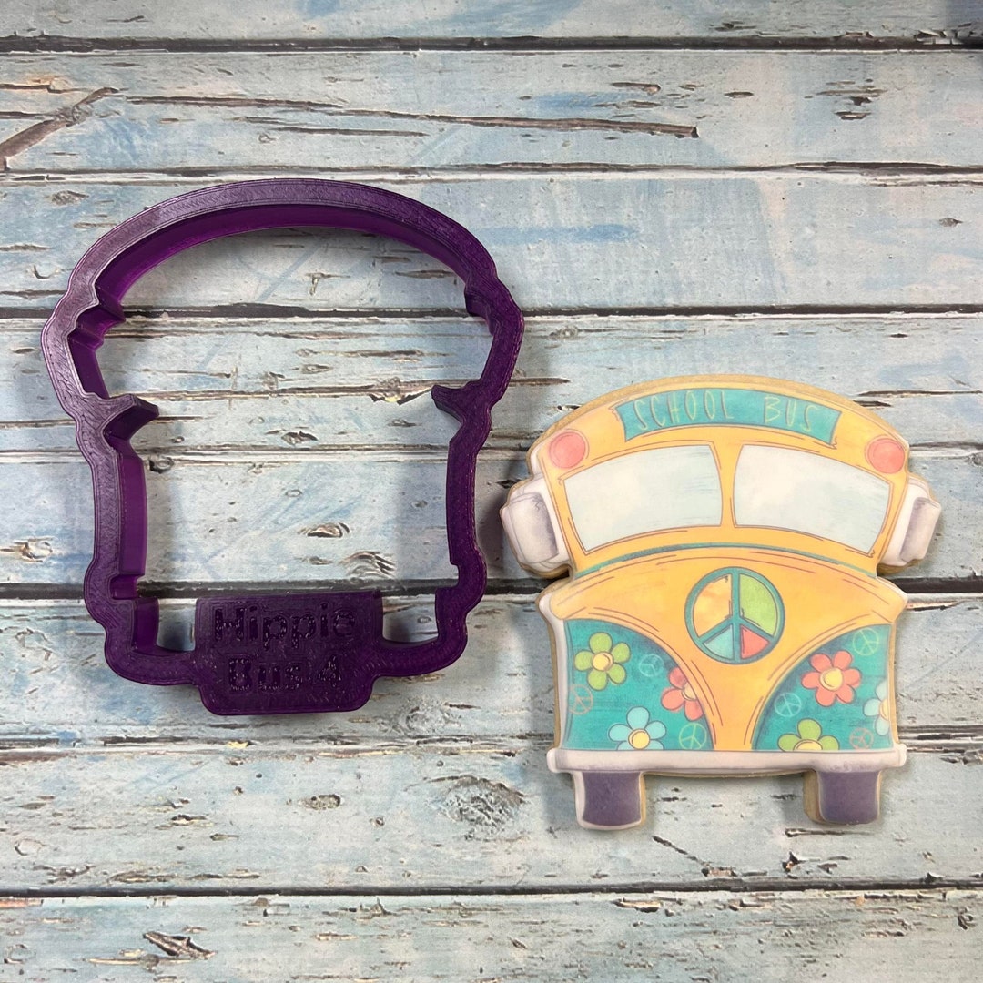 Hippie School Bus Cookie Cutter and Fondant Cutter and Clay Cutter - Etsy