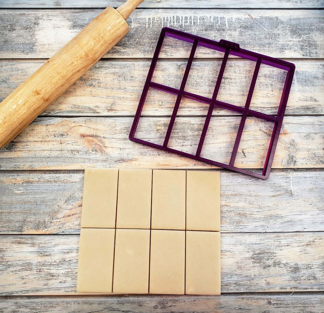 Multi Rectangle 8 Cuts Cookie Cutter and Fondant Cutter and Clay Cutter ...