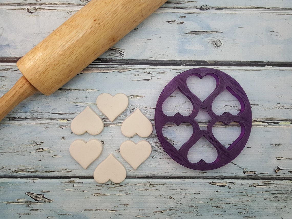 Multi-mini Heart Cookie Cutter and Fondant Cutter and Clay Cutter - Etsy