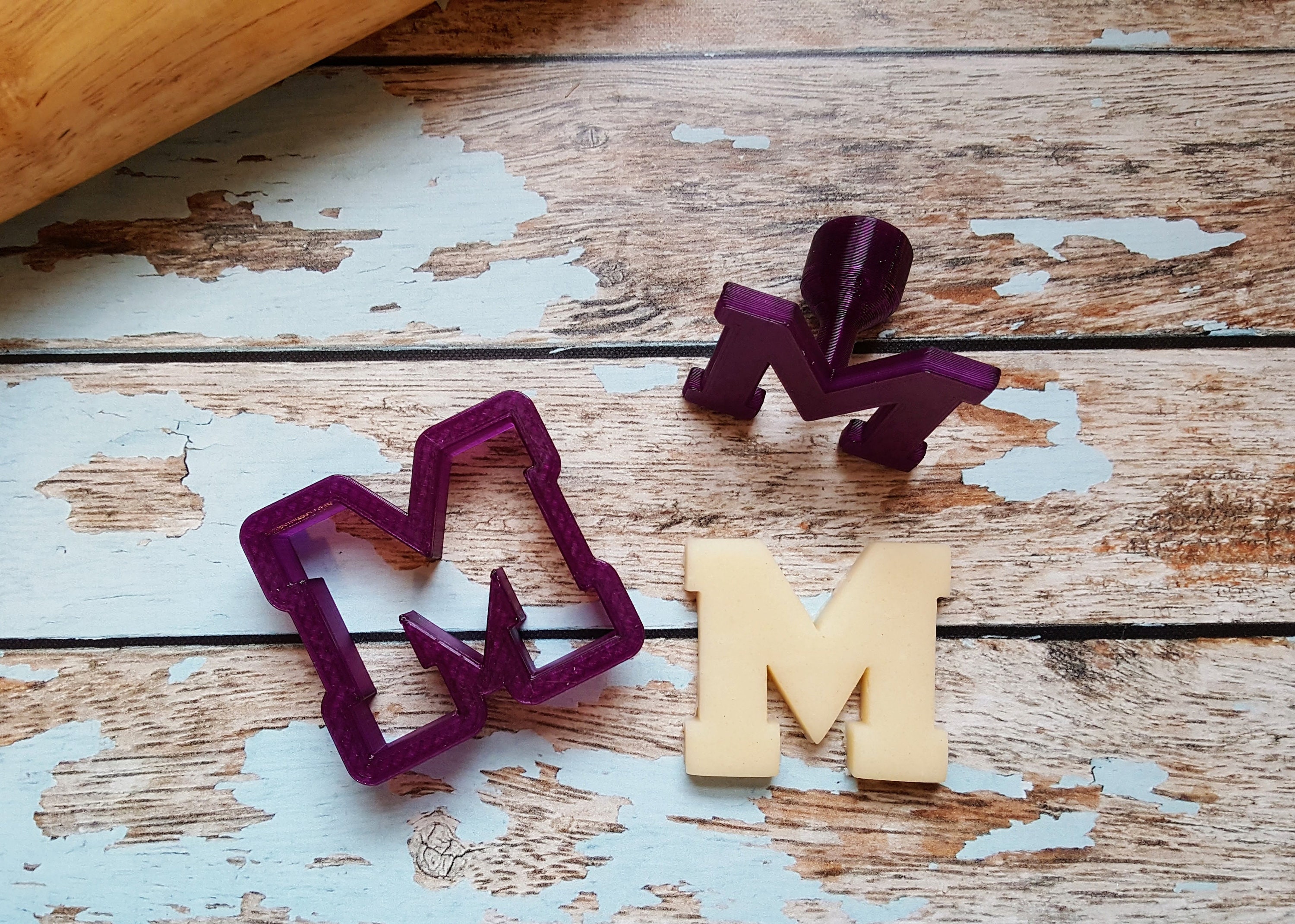 Varsity Letter M Cookie Cutter and Fondant Cutter and Clay - Etsy
