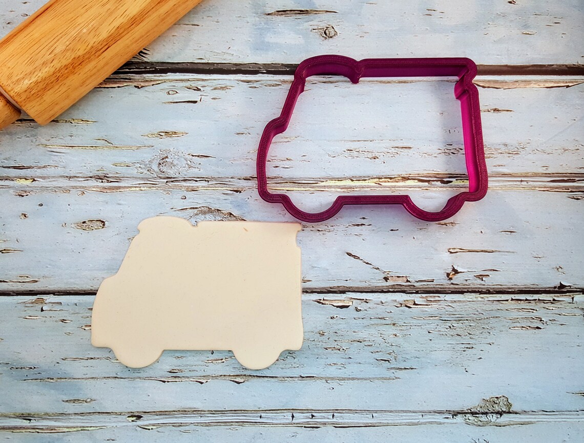 Fire Truck #2 Firetruck Cookie Cutter and Fondant Cutter and Clay ...