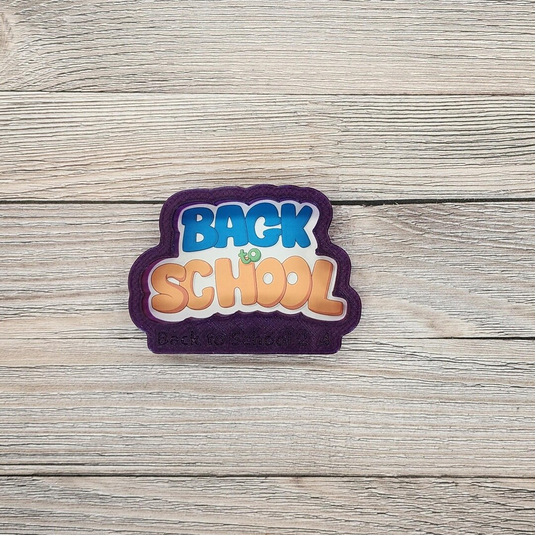 Back to School Bubble Letters Cookie Cutter - Etsy