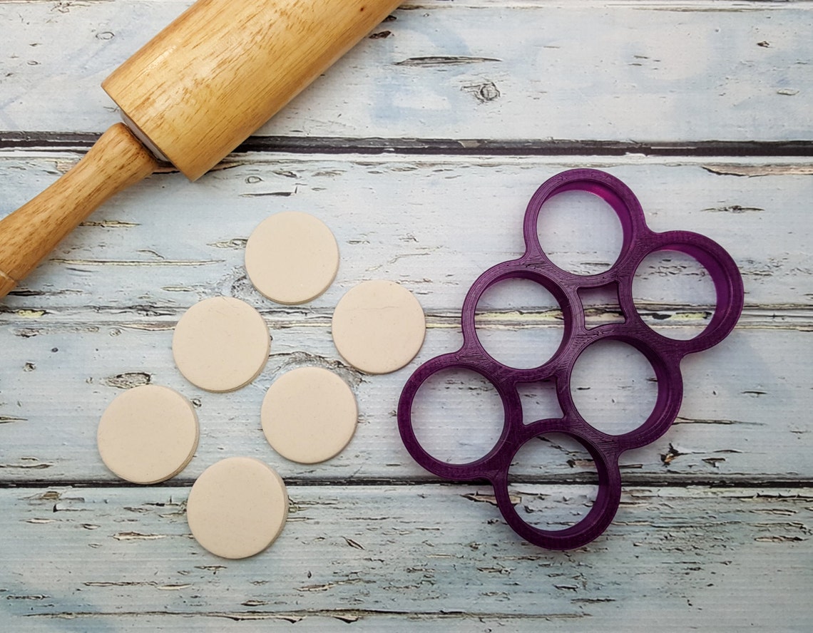 Multi 6 Circle Cookie Cutter and Fondant Cutter and Clay Cutter - Etsy