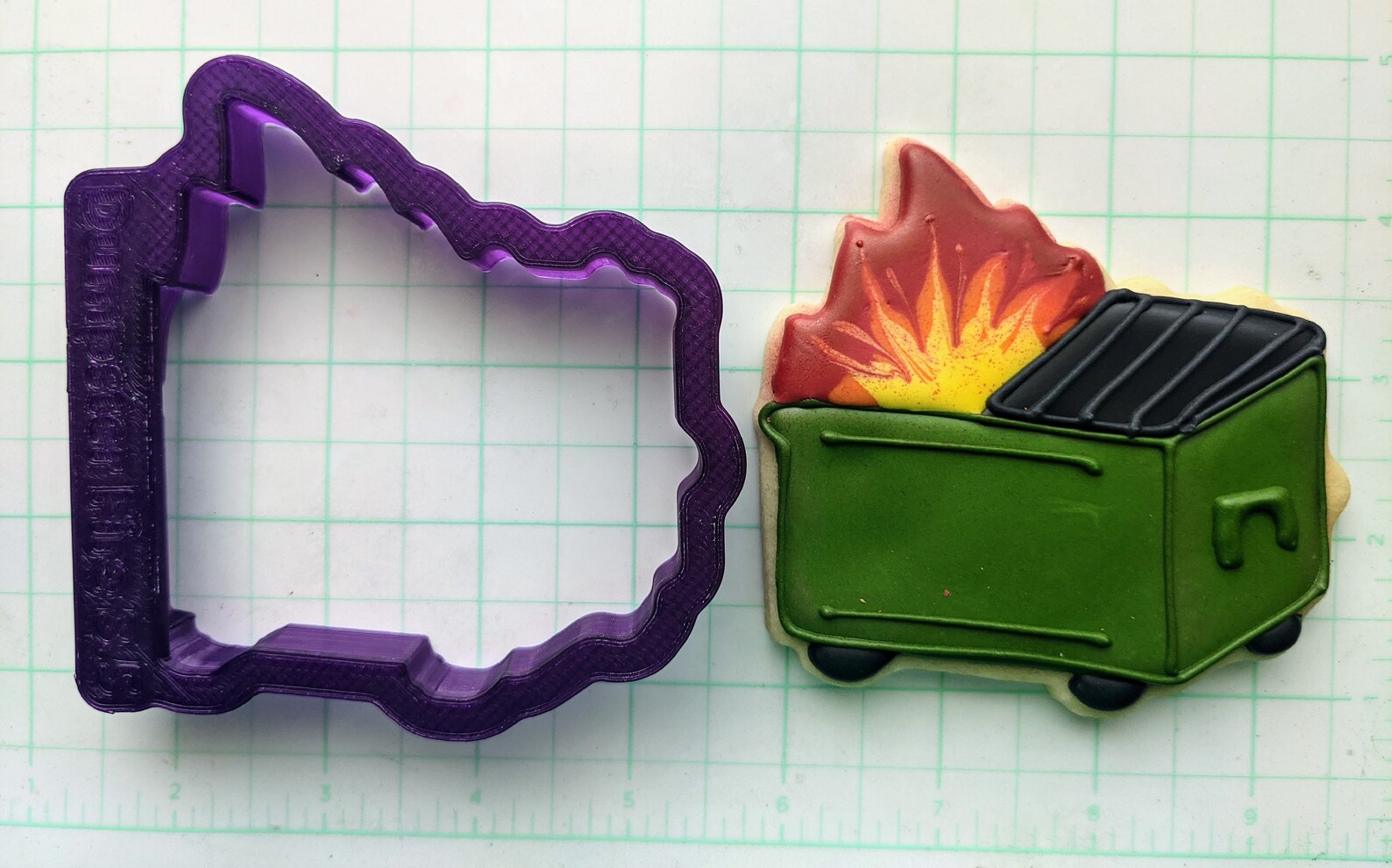 Dumpster Fire Cookie Cutter and Fondant Cutter and Clay Cutter - Etsy