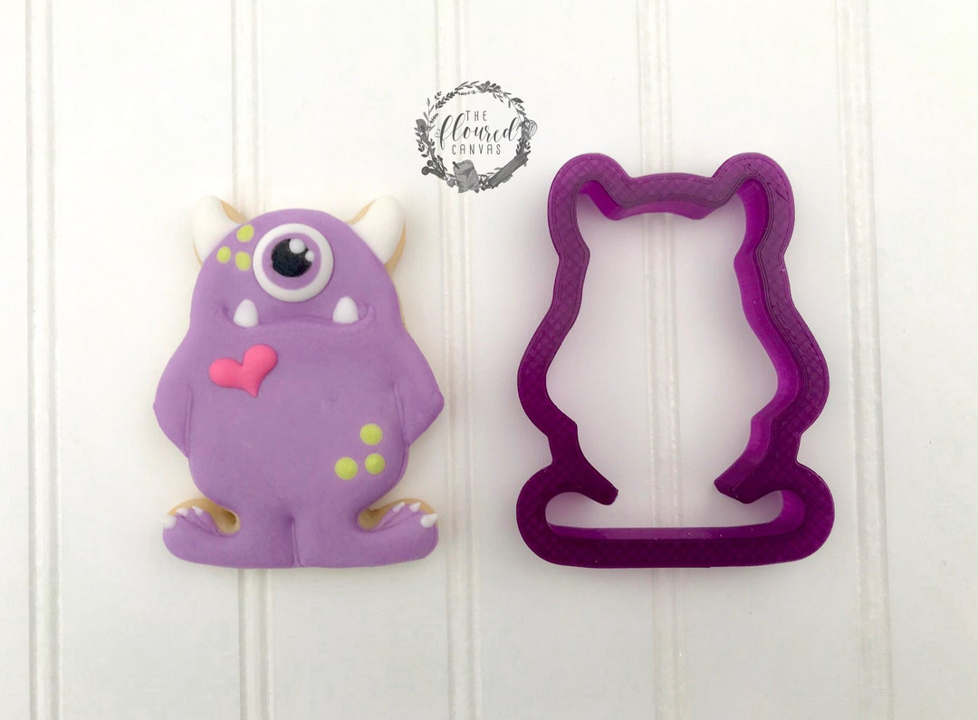 The Floured Canvas Monster #2 Cookie Cutter or Fondant Cutter and Clay ...