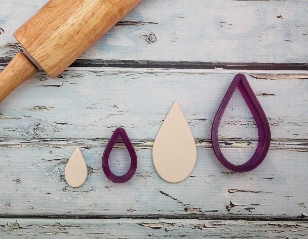 Rain Drop, Tear Drop or Flower Petal Cookie Cutter and Fondant Cutter ...
