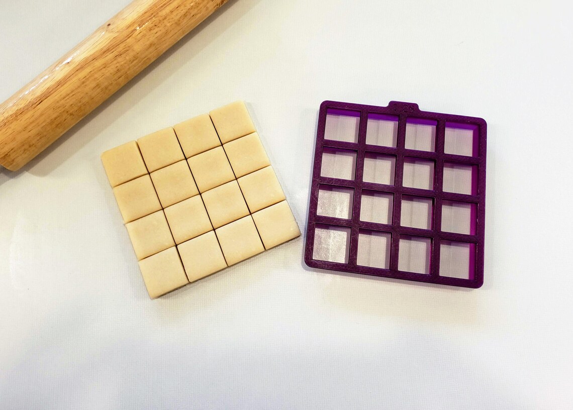 Multi-mini Square #2 Cookie Cutter and Fondant Cutter and Clay Cutter ...