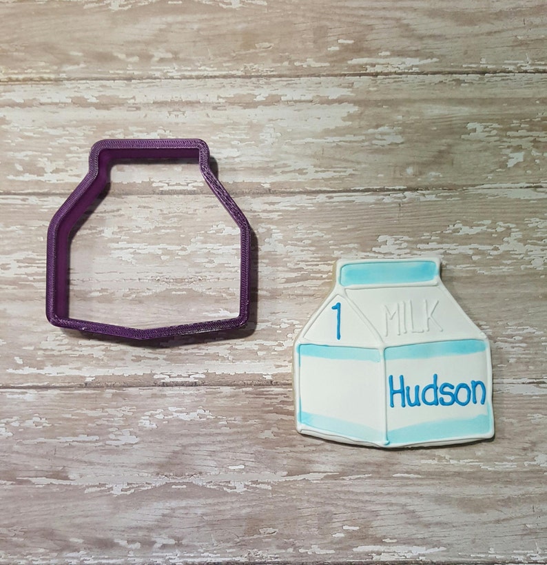 Milk Carton Cookie Cutter and Fondant Cutter and Clay Cutter - Etsy