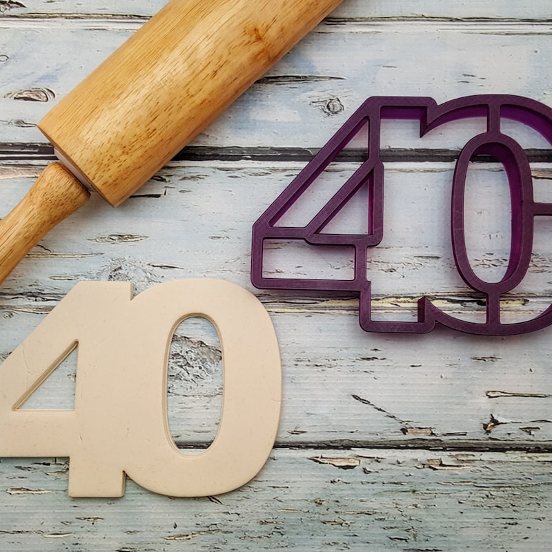 40 Forty Cookie Cutter - Etsy