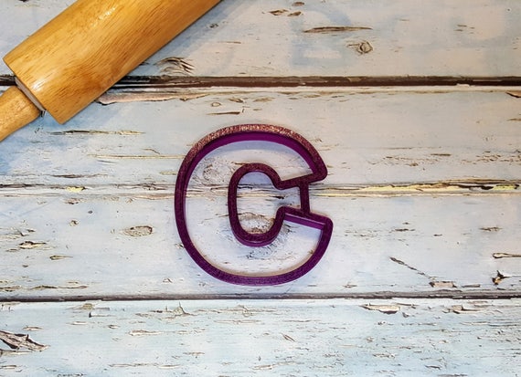 Upper Case Letter C Cookie Cutter and Fondant Cutter and Clay | Etsy